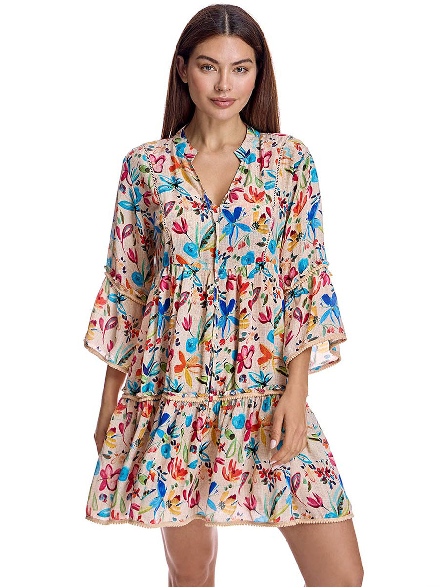 VESTIDO ESTAMPADO FLORAL – Intimoda Perú